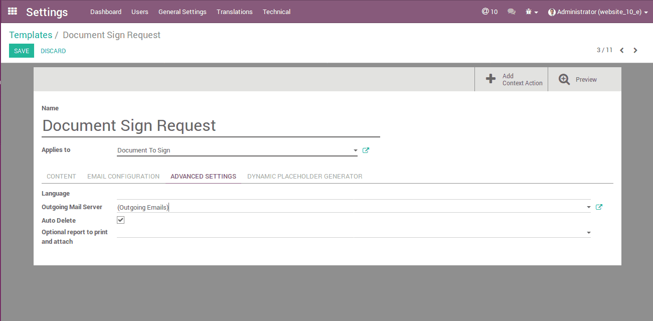 Digital Signature in Odoo