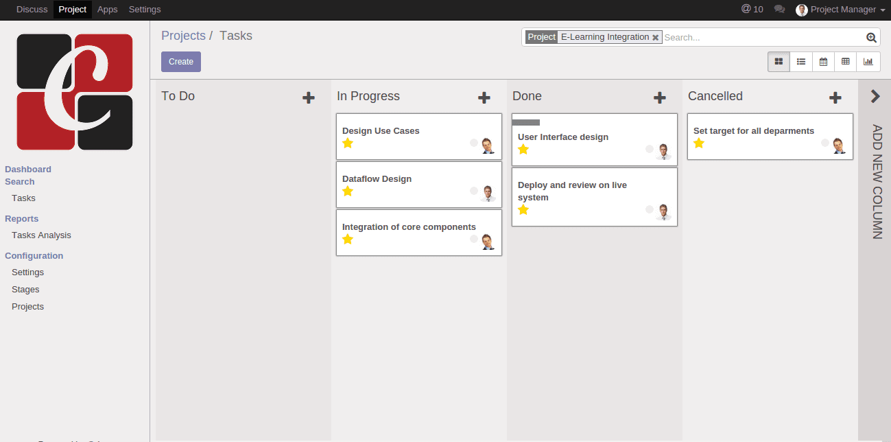 Odoo Project Management